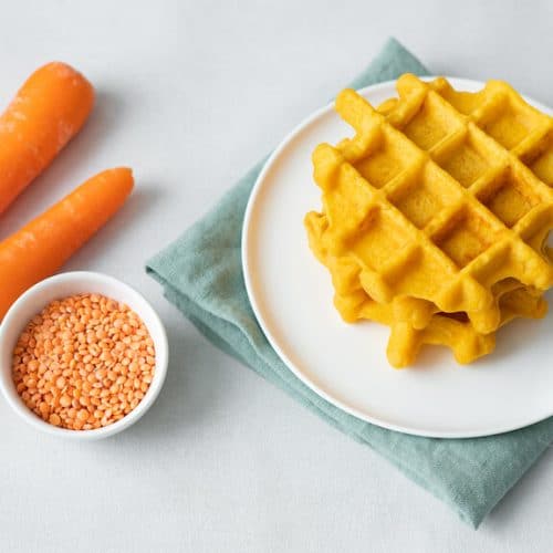 Gaufres sucrées aux haricots rouges - Cuisinez pour bébé