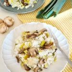 Riz aux poireaux et champignons - Cuisinez pour bébé