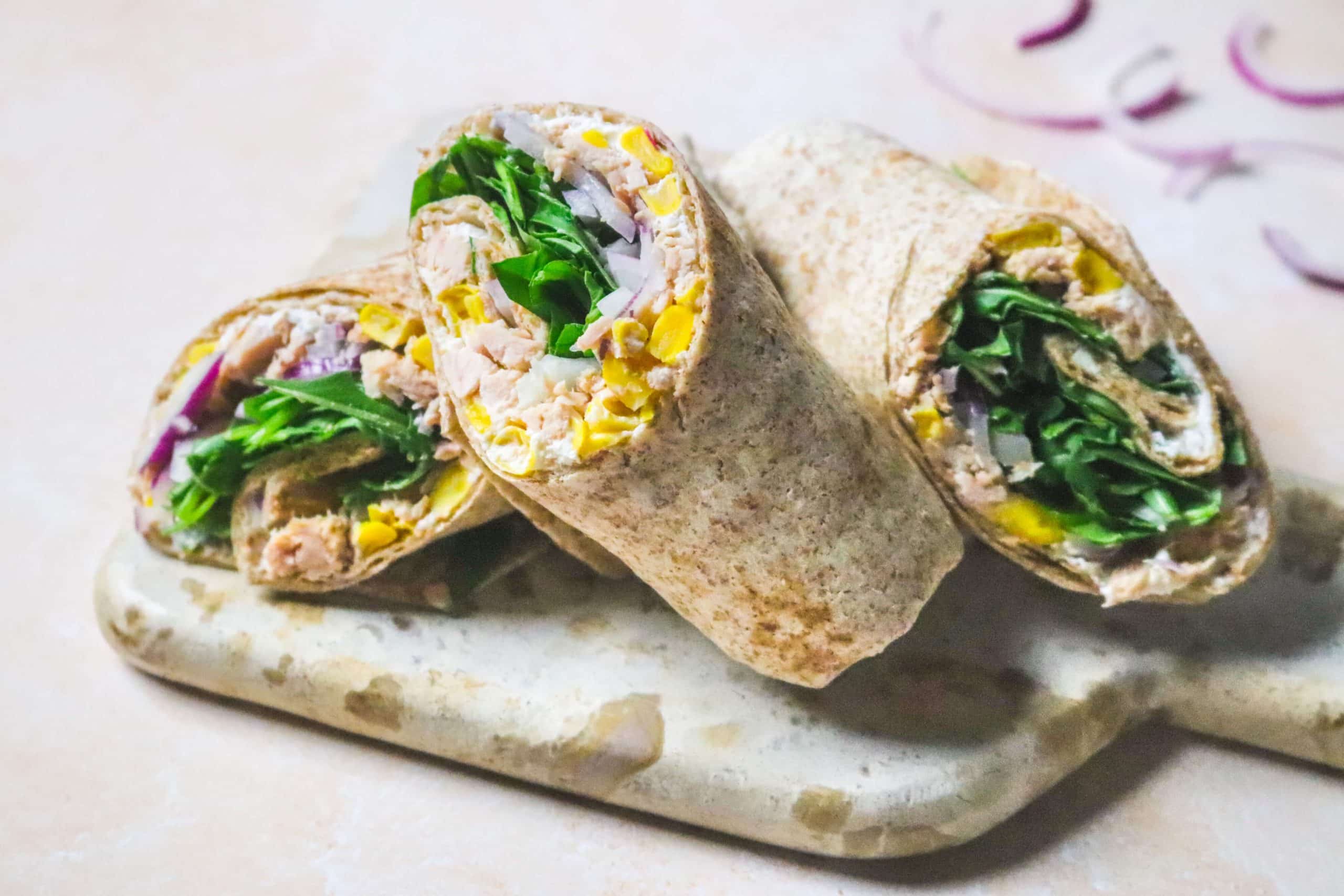 Wraps au thon, maïs et fromage frais - Cuisinez pour bébé